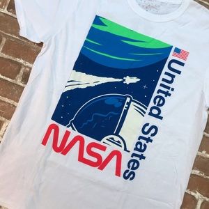 Shirts | Nasa United States Mens White Tshirt | Poshmark